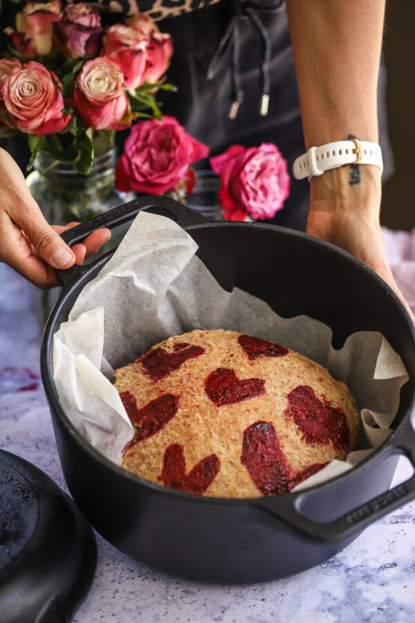 No-knead valentines loaf – Life in the South
